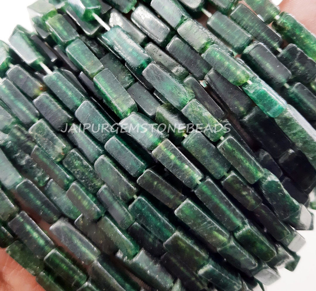 Green Margaj Smooth Rectangle Shape Beads T Drill Beads 13 - Etsy
