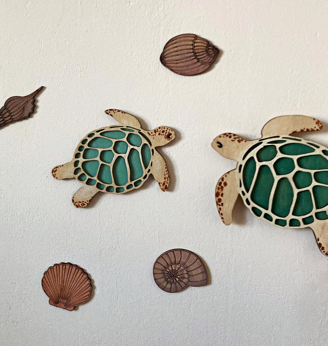 Wooden Laser Cutted and Hand Painted Wall Decoration, Glowing in the ...