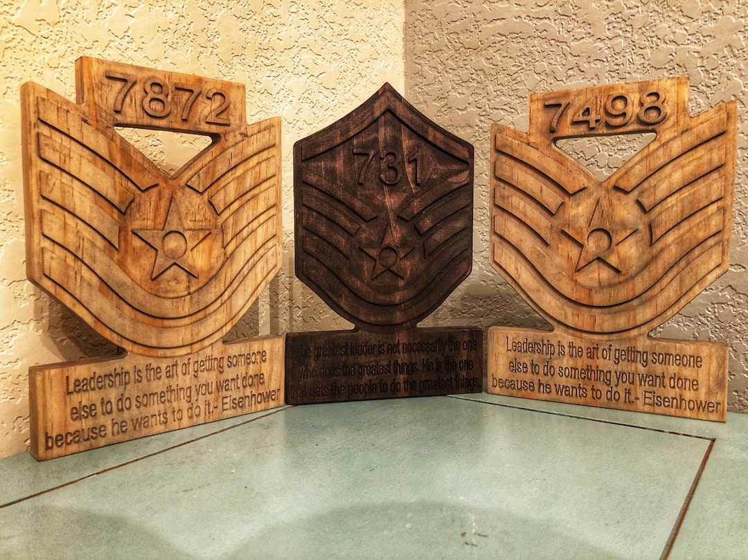 Personalized Air Force Rank Promotion Stripe Line Number Gift Tsgt Ssgt ...