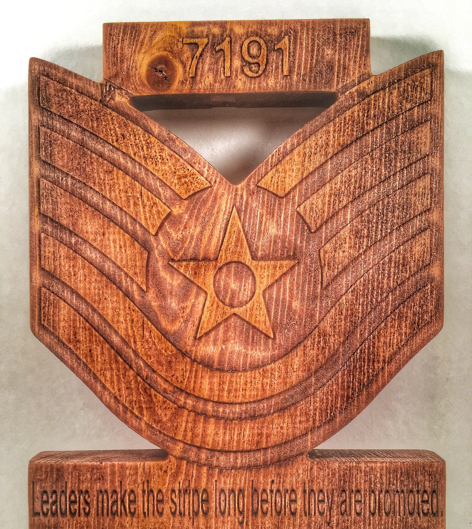 Personalized Air Force Rank Promotion Stripe Line Number Gift - Etsy