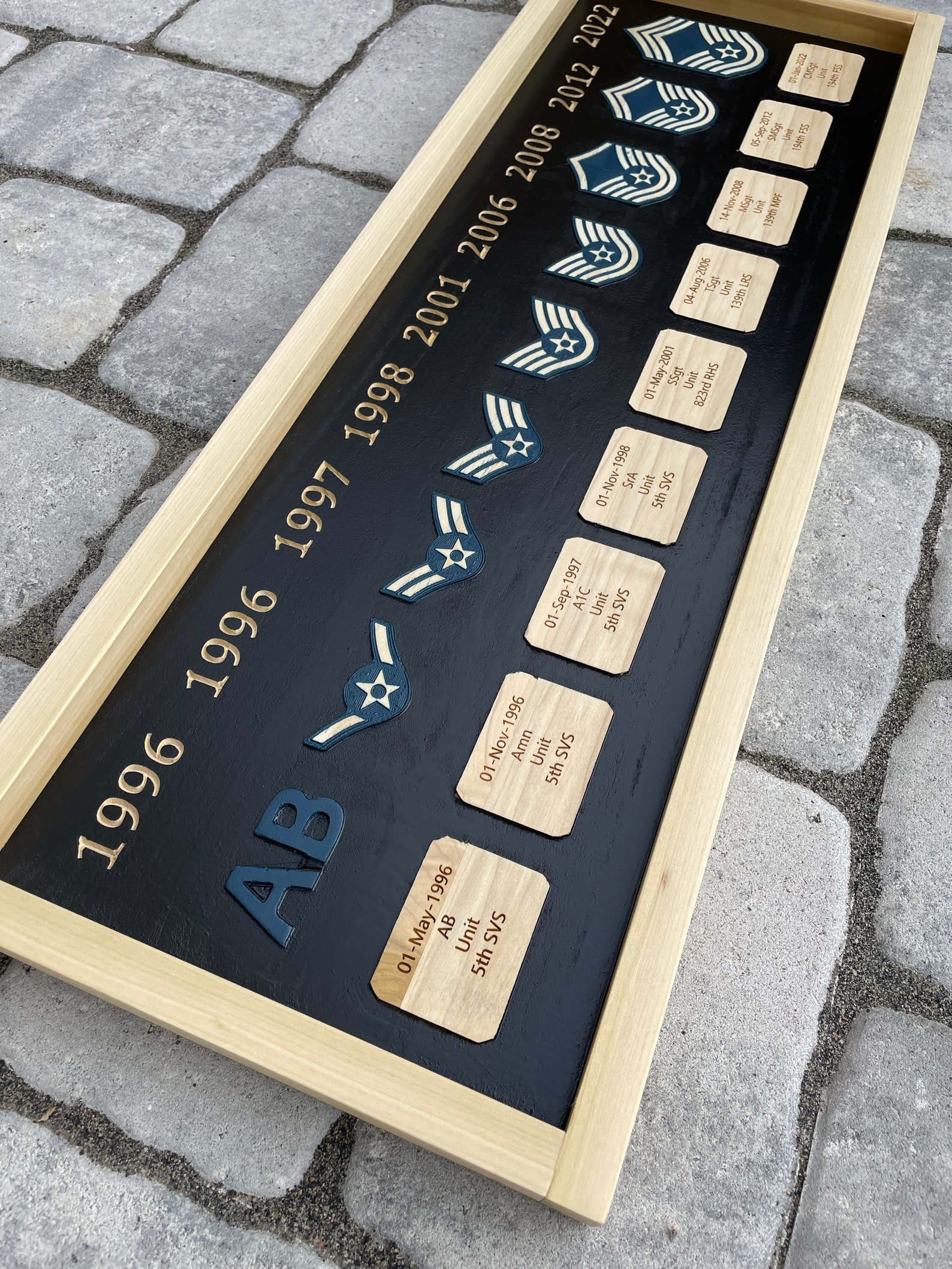 Personalized Enlisted Air Force Career Progression Military - Etsy