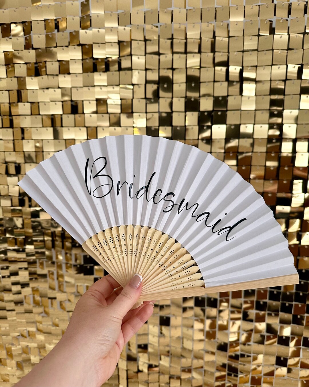 Personalised Paper Hand Fan: Vinyl Text, Party Favor - Etsy