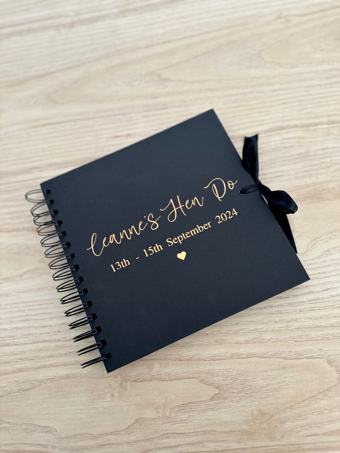 Personalised Hen Do Scrapbook: Vinyl Name & Date, Bridal Keepsake - Etsy