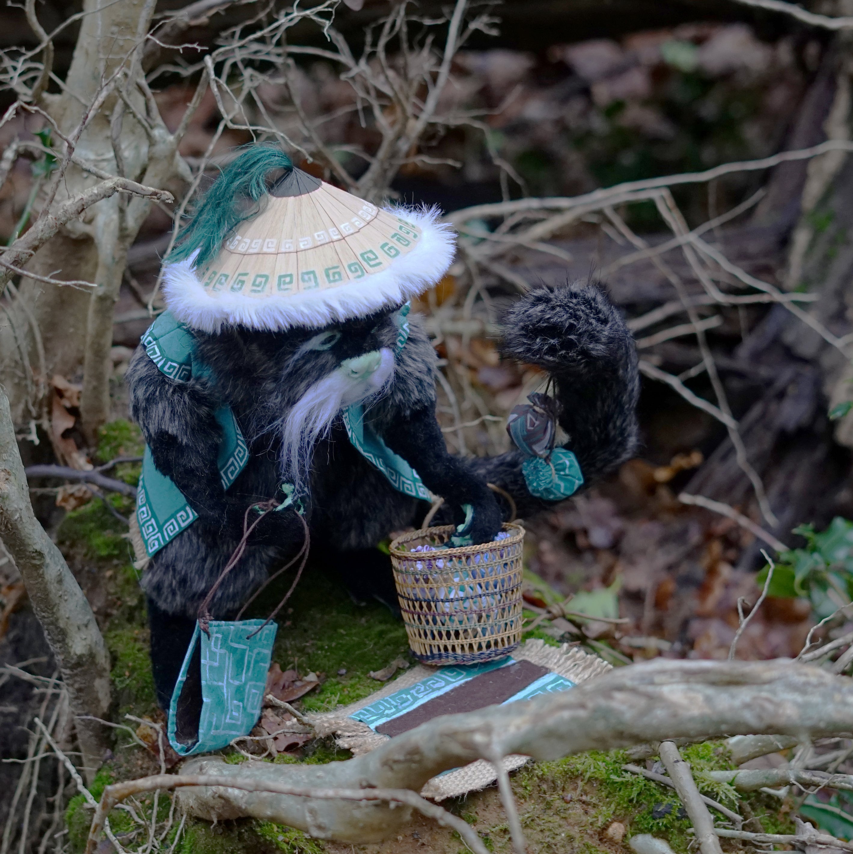 Simivende Spice Peddler Emperor Tamarin Monkey OOAK Fantasy Creature ...