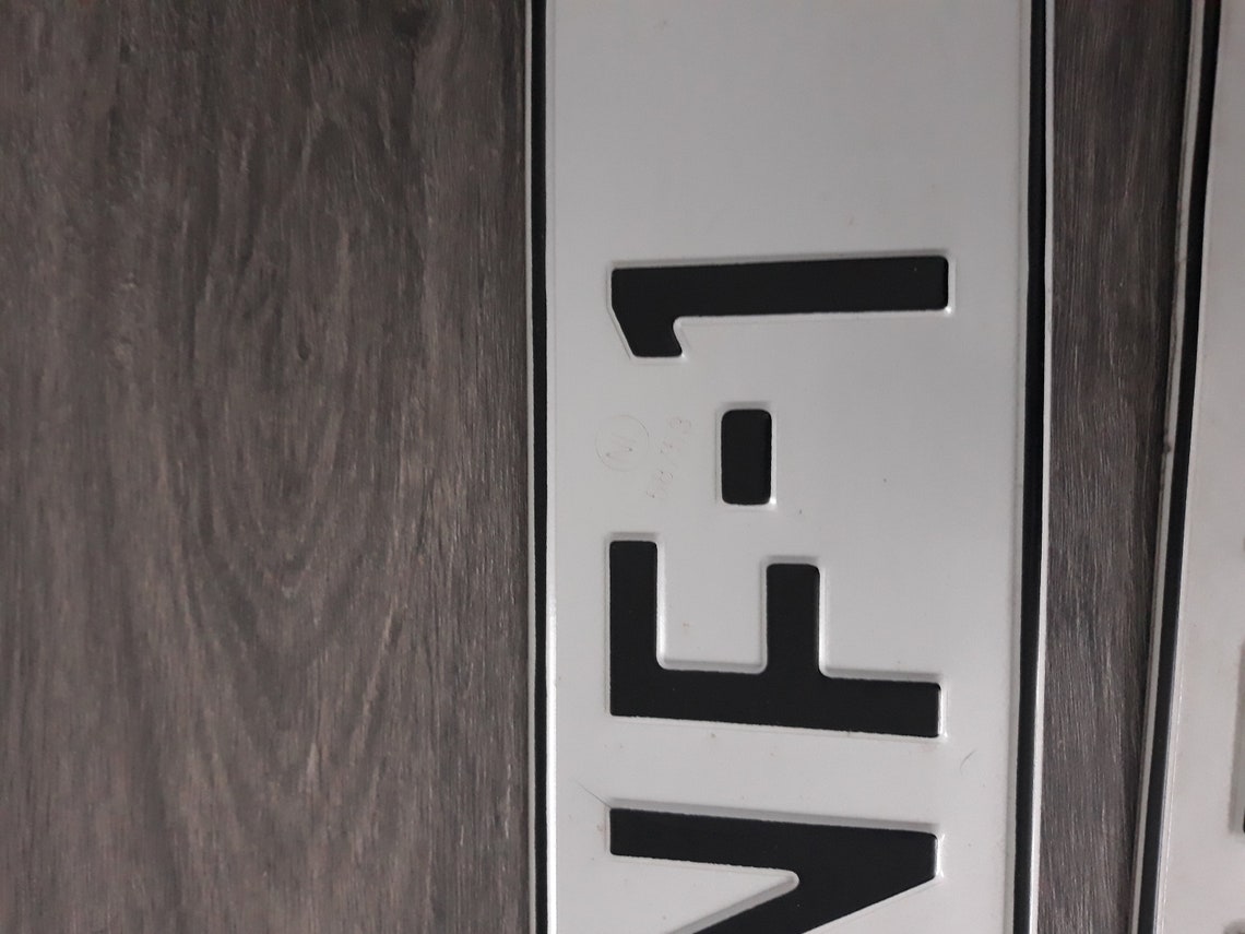 Formula 1 Collectors Original License Plates Set 2 Pcs of - Etsy