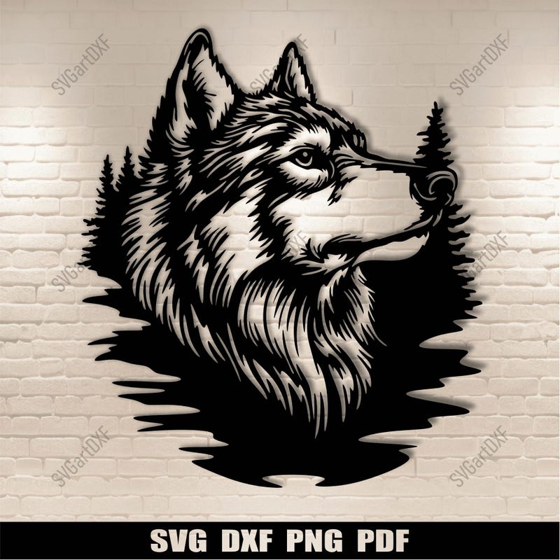 Wolf Dxf Laser Cutting - Etsy