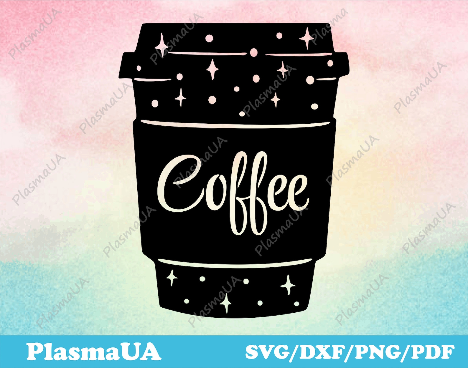 Coffee Clip Art DXF Coffee Dxf Cut File Coffee Svg Coffee - Etsy