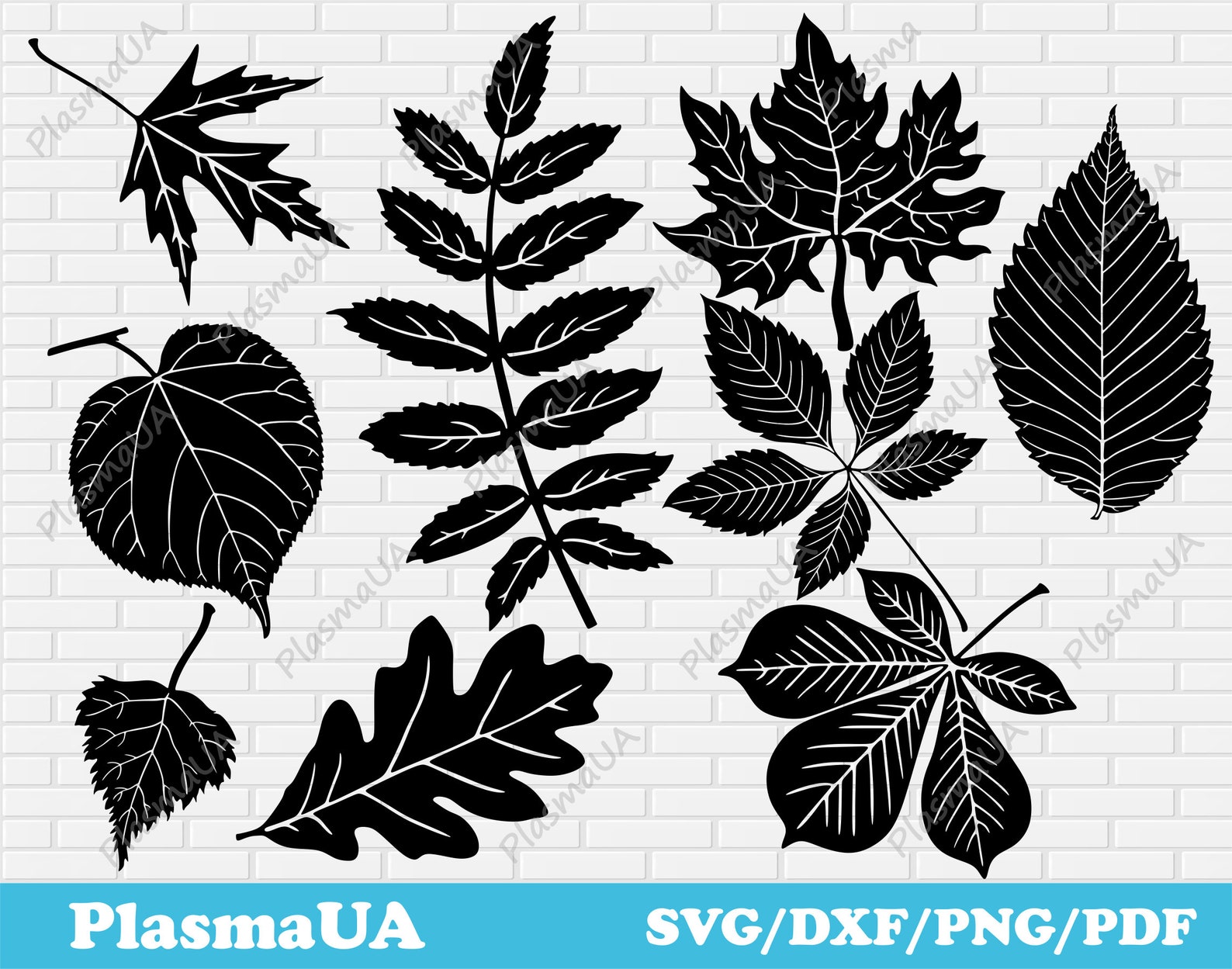 Feuilles svg feuille svg fichiers pour cricut fichiers dxf - Etsy France