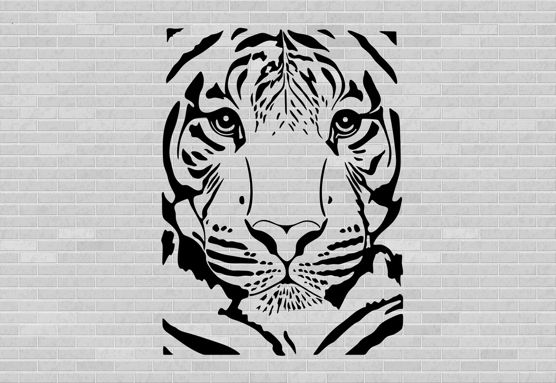 Tiger svg Tiger clipart DXF Tiger files for CNC plasma | Etsy