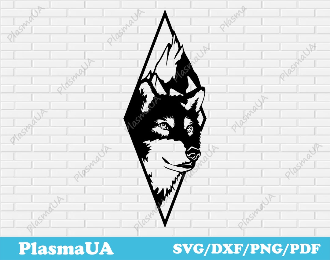 Wolf Vector, Dxf Wolf, Wolf for Cricut, Files for Cricut, Cricut Cut ...