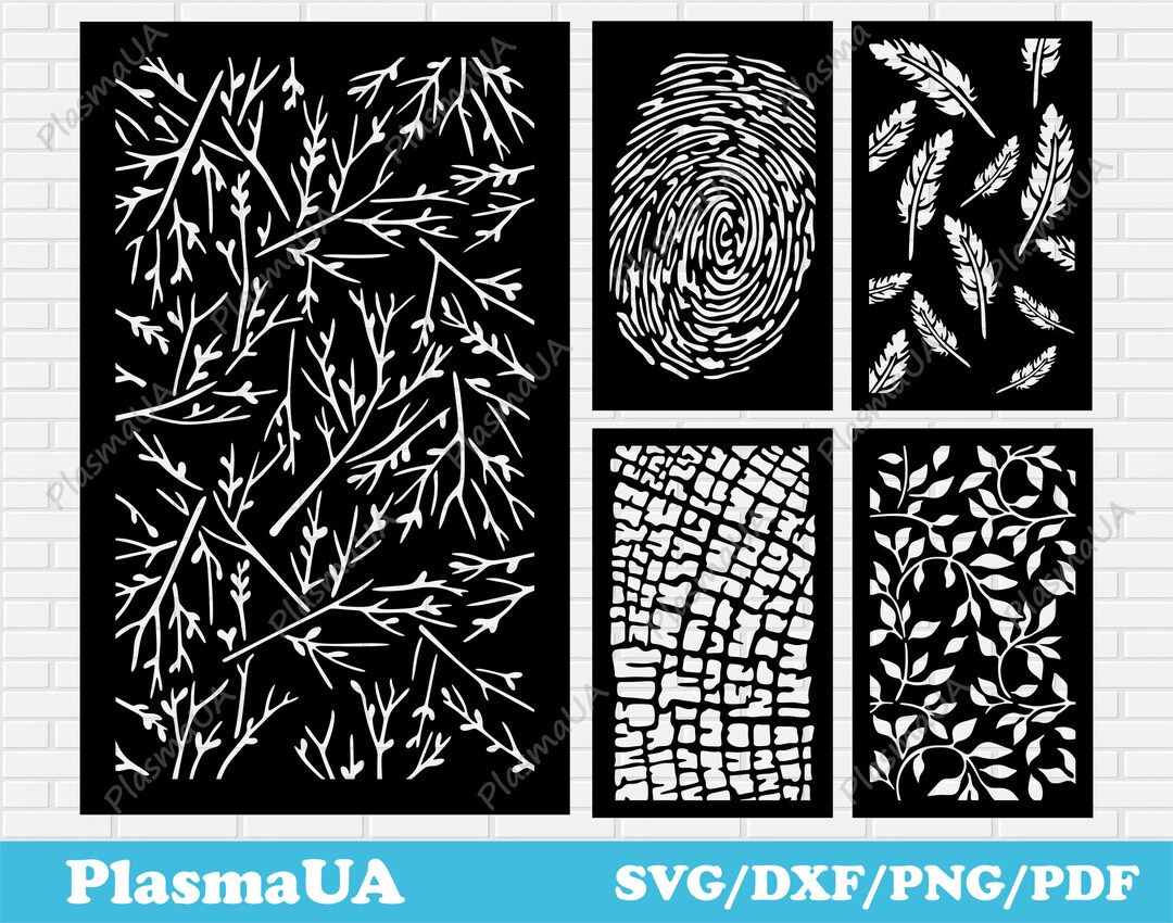 Decorative Panels Dxf Cutting Files, Panel With Flowers Dxf Files ...
