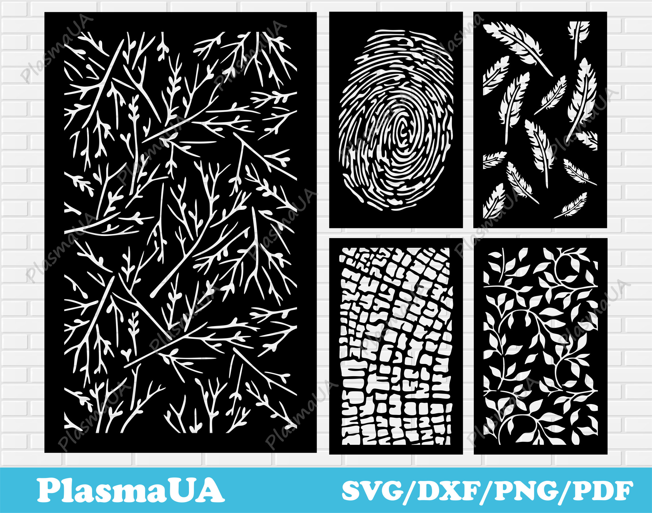 Decorative Panels Dxf Cutting Files, Panel With Flowers Dxf Files ...