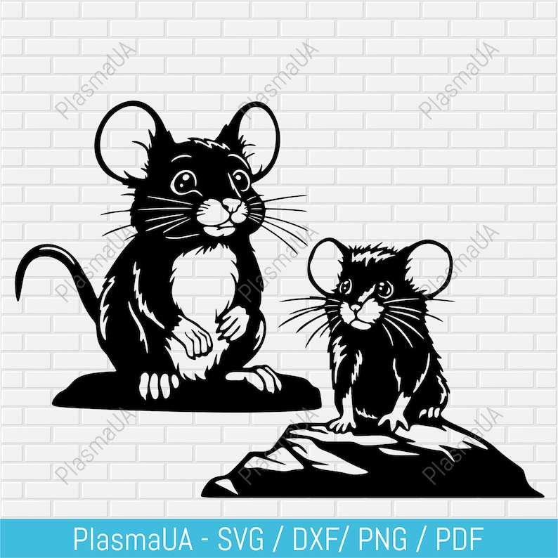 Cute Mice Svg, Mouse Svg Cut Files for Cricut, Silhouette Mouse, Laser ...