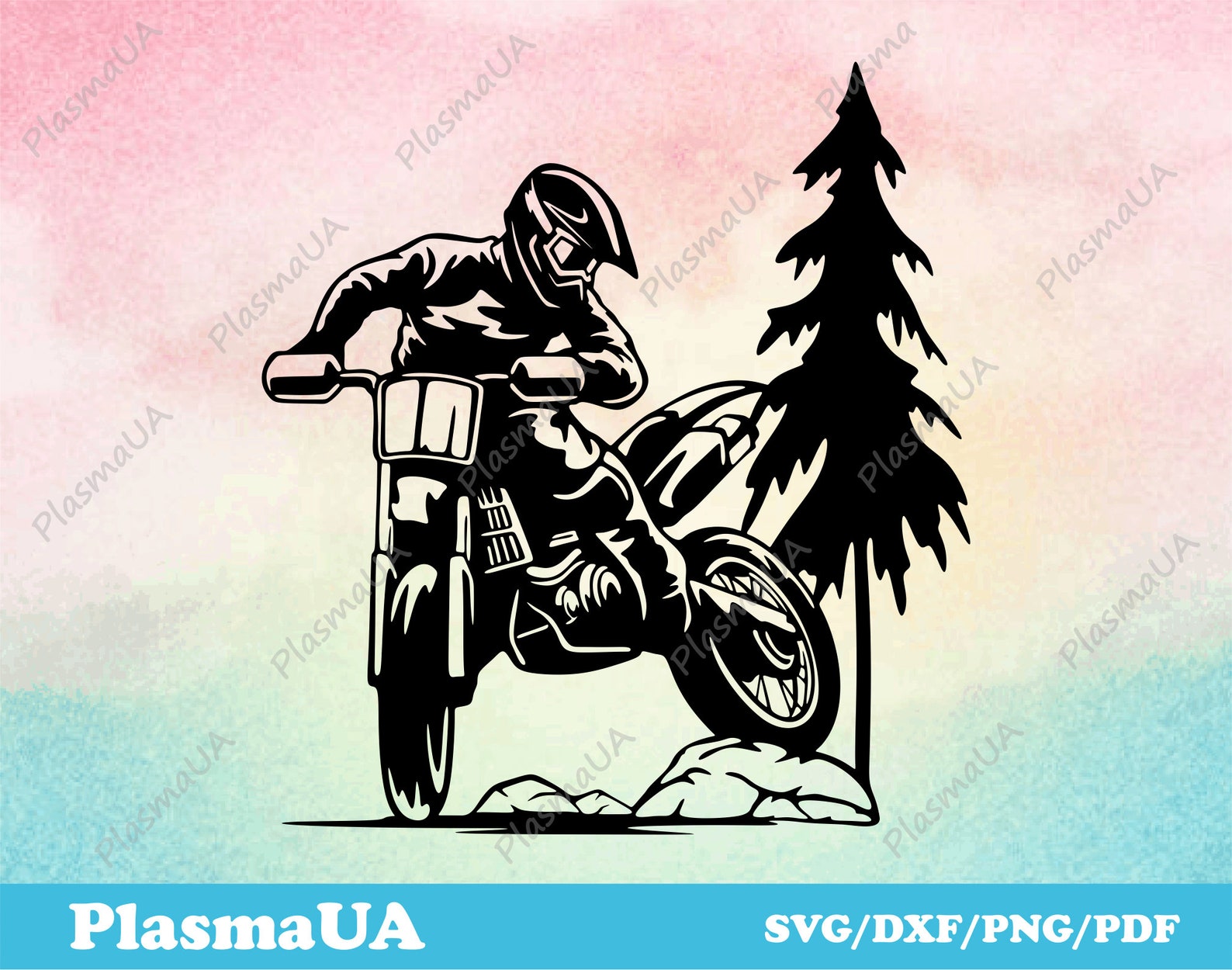 Motocross Rider Svg Dxf Motocross Bike Svg Cnc Cutting File - Etsy