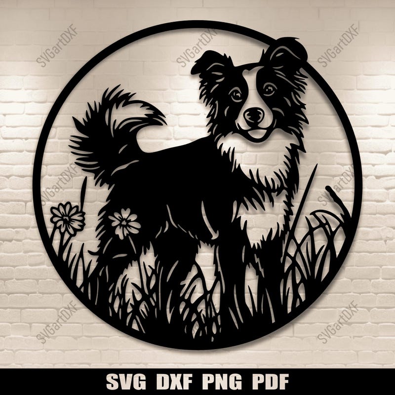 Border Collie Svg - Etsy