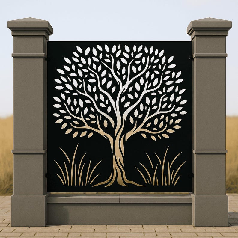 Nature Panels SVG DXF Bundle – Gate Forest, Trees, Mountains & Wildlife ...