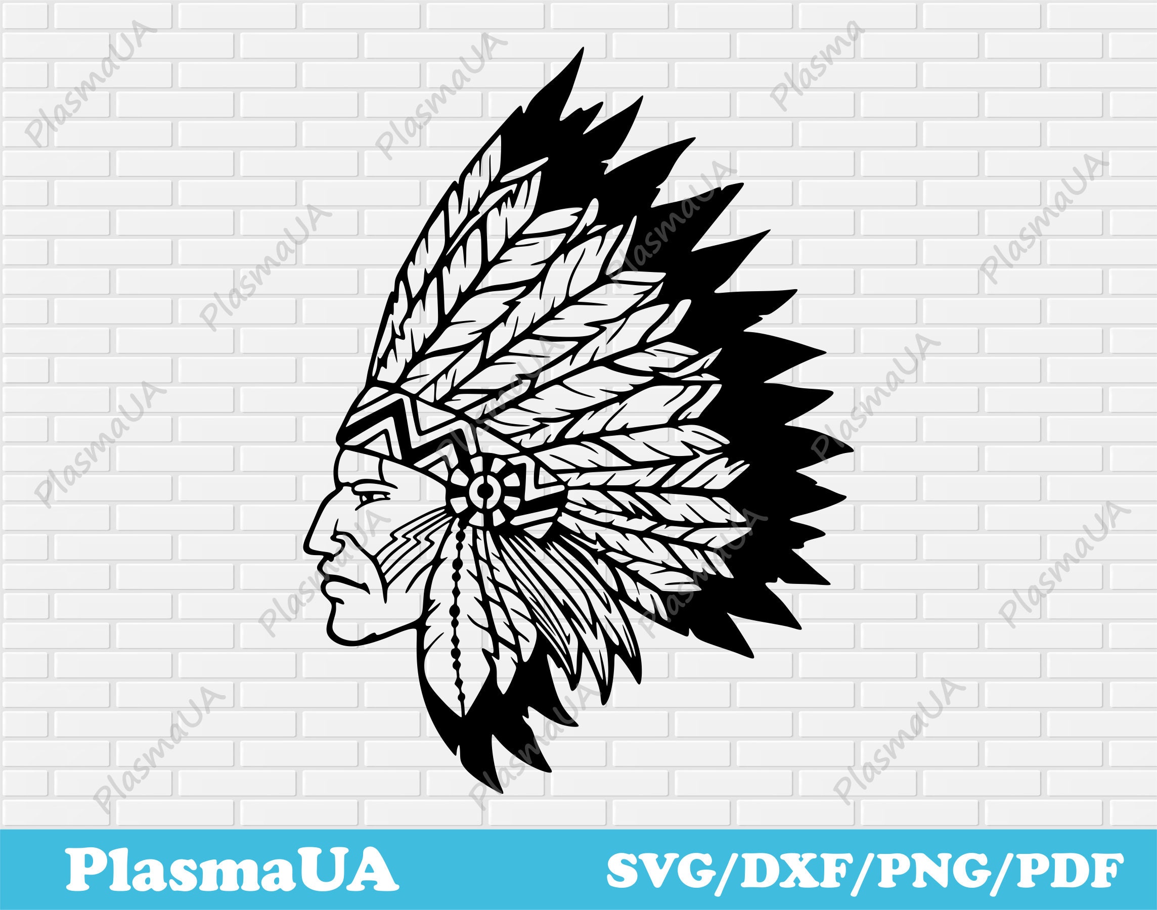 Native American Clip Art, File for Cricut, File for Cnc, Vector for ...