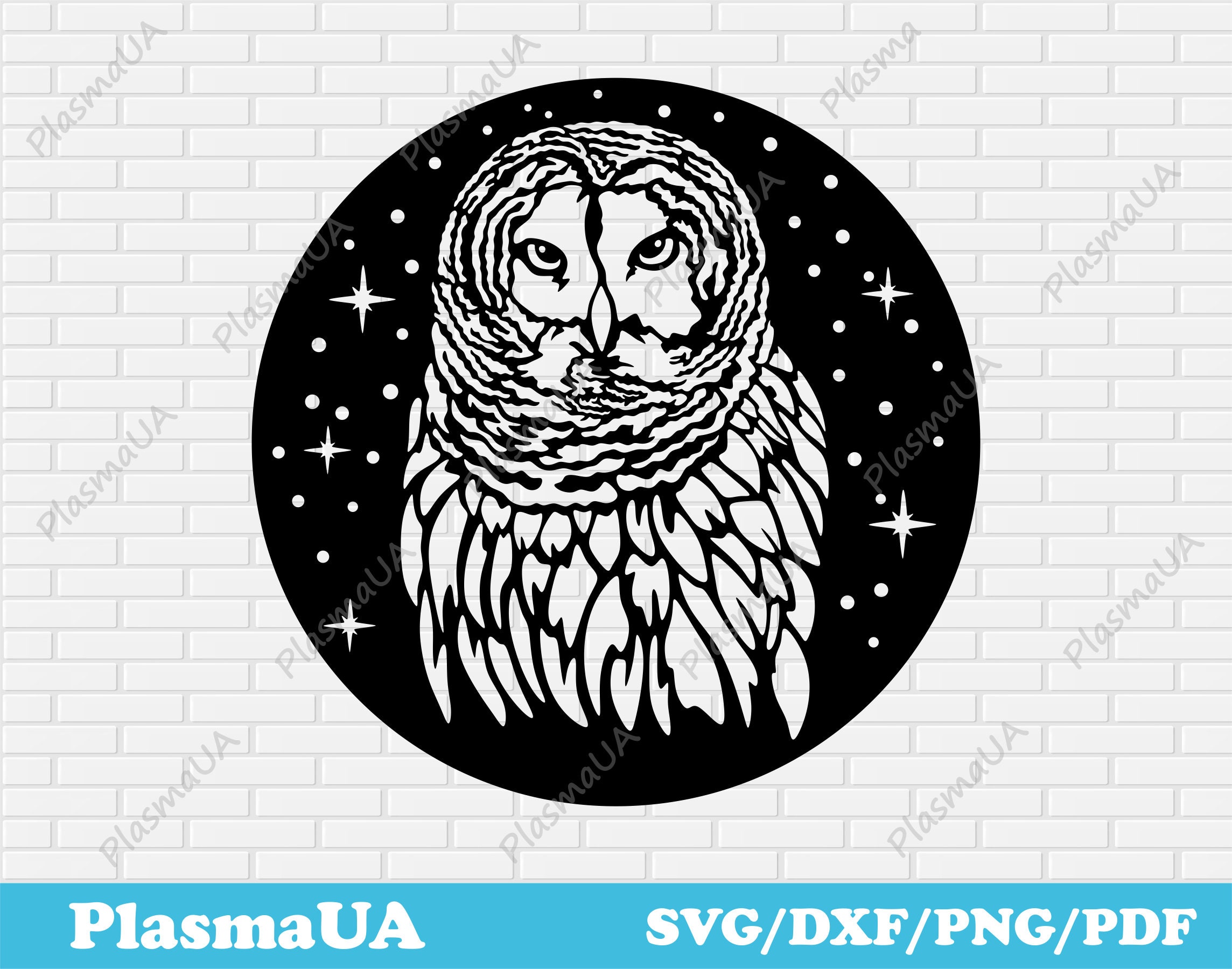 Búho para cricut, archivo png de búho, dxf para láser, archivo de corte ...