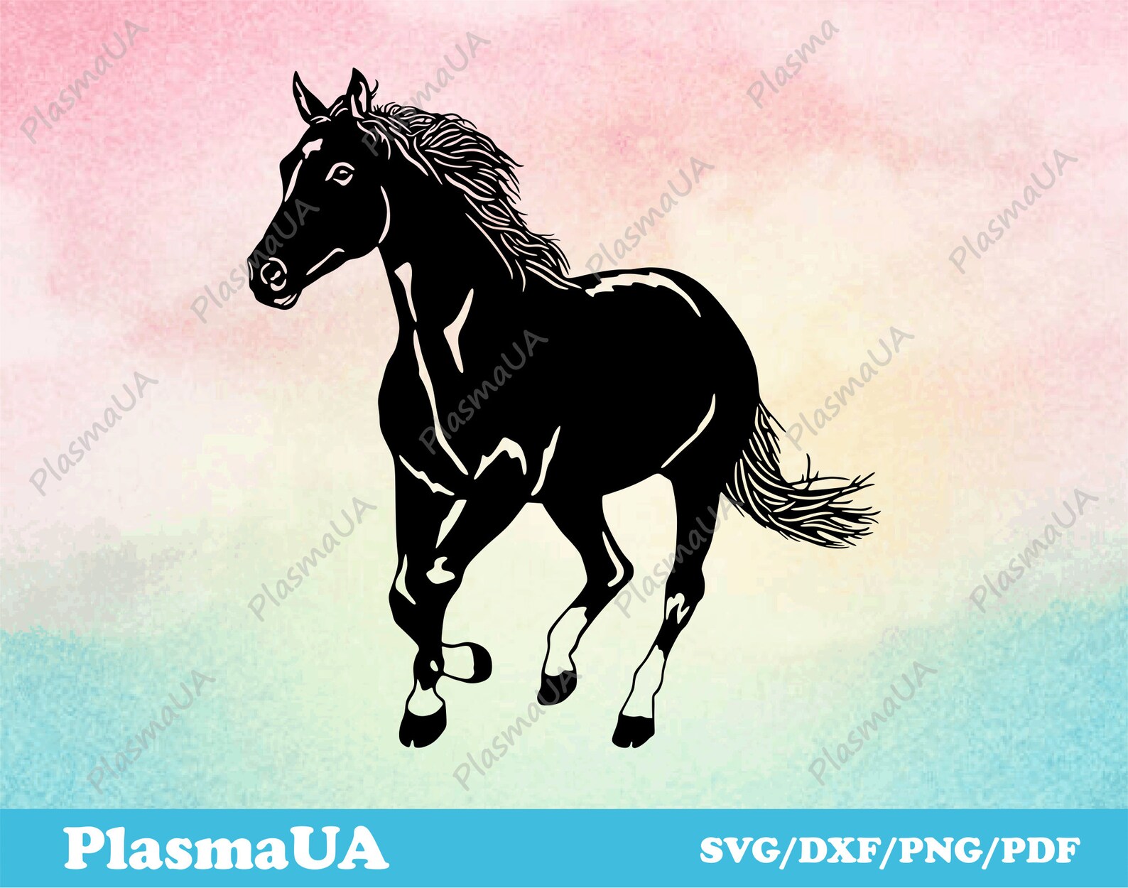 Clipart de cheval, fichier dxf , cheval DXF, fichiers dxf pour laser ...