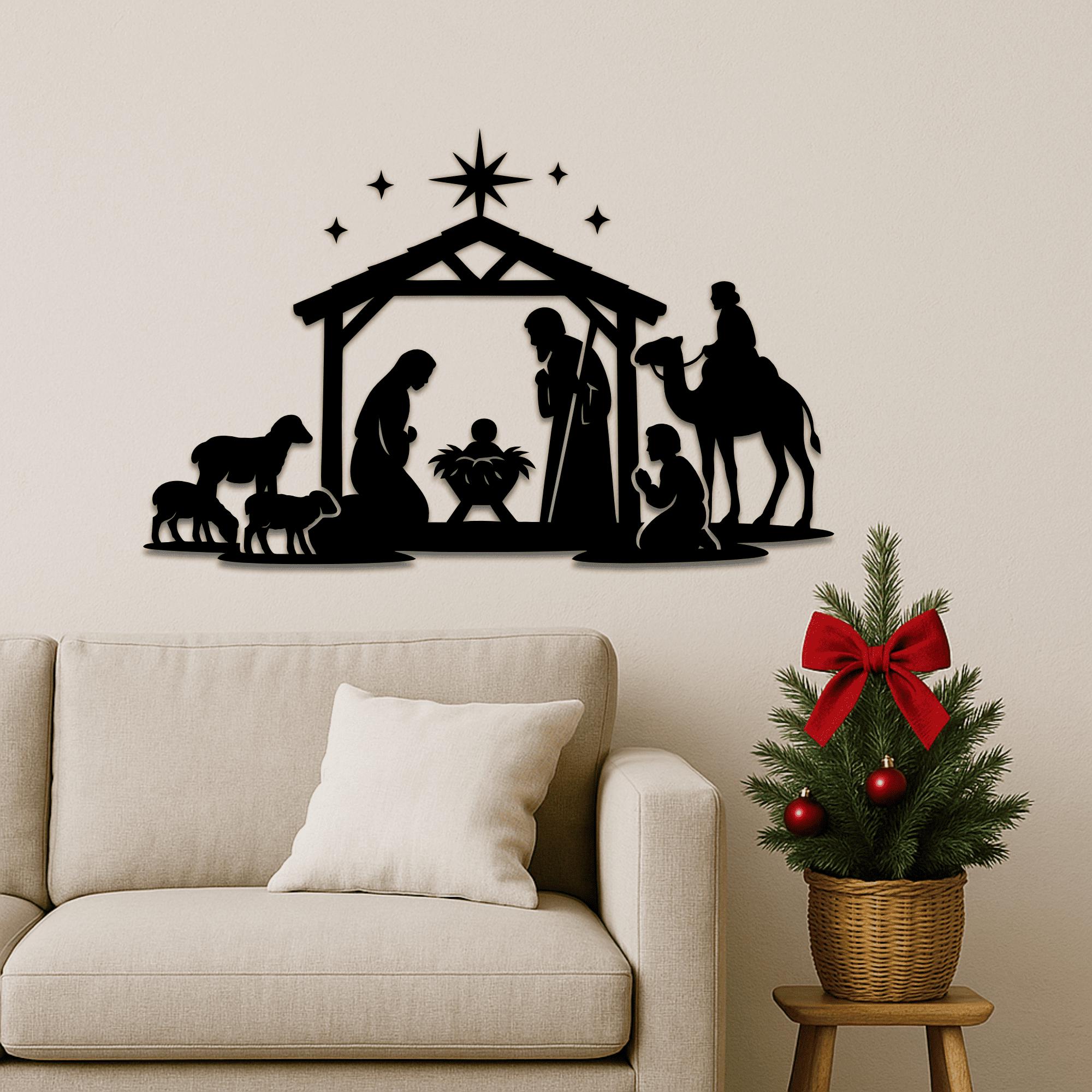50+ Nativity Svg Dxf Png Bundle – Christian Christmas Manger Scenes ...
