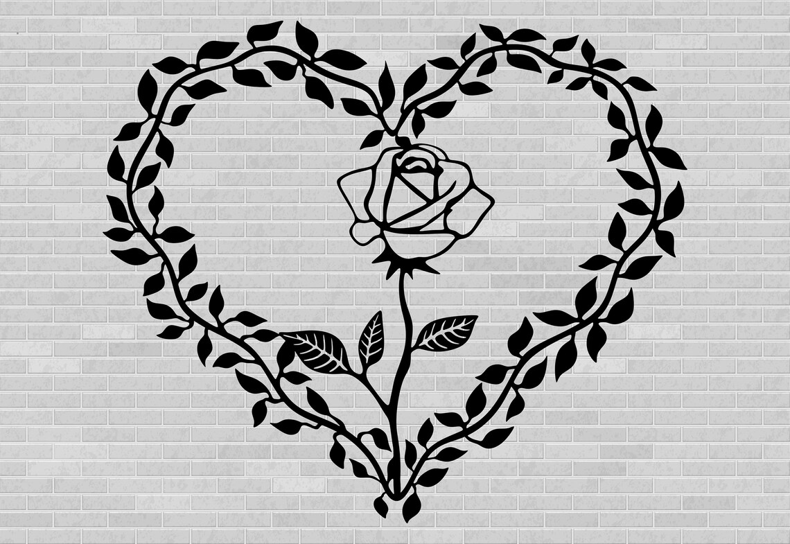 Heart For Cricut Love Svg Valentines Day Svg Wedding Etsy