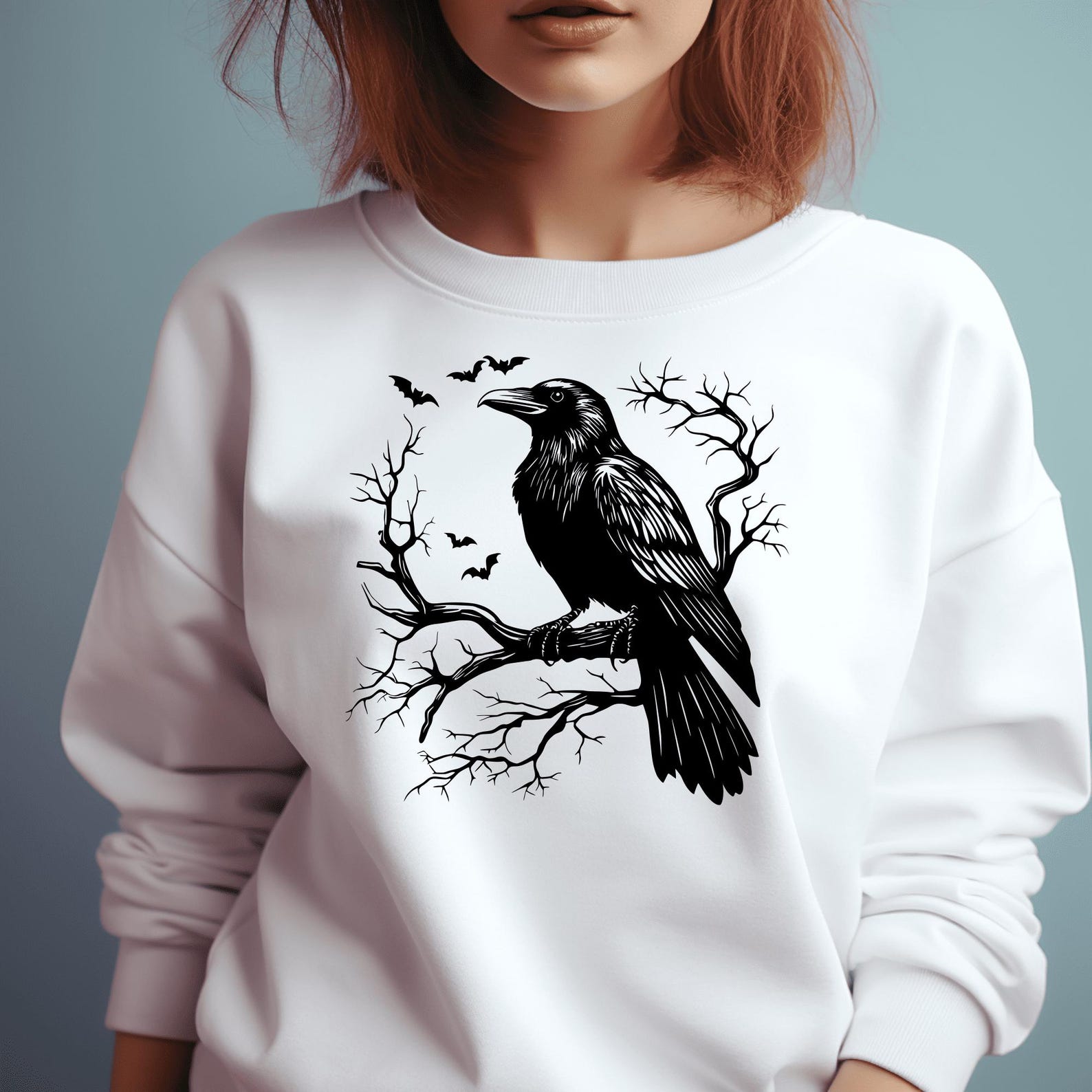 Raven SVG for Cricut, Raven Silhouette Cut Files, Scary Halloween Dxf ...