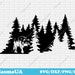 Forest Dxf Cut File, Trees Dxf, Svg for Cnc, Cnc Router Files, Dxf for ...