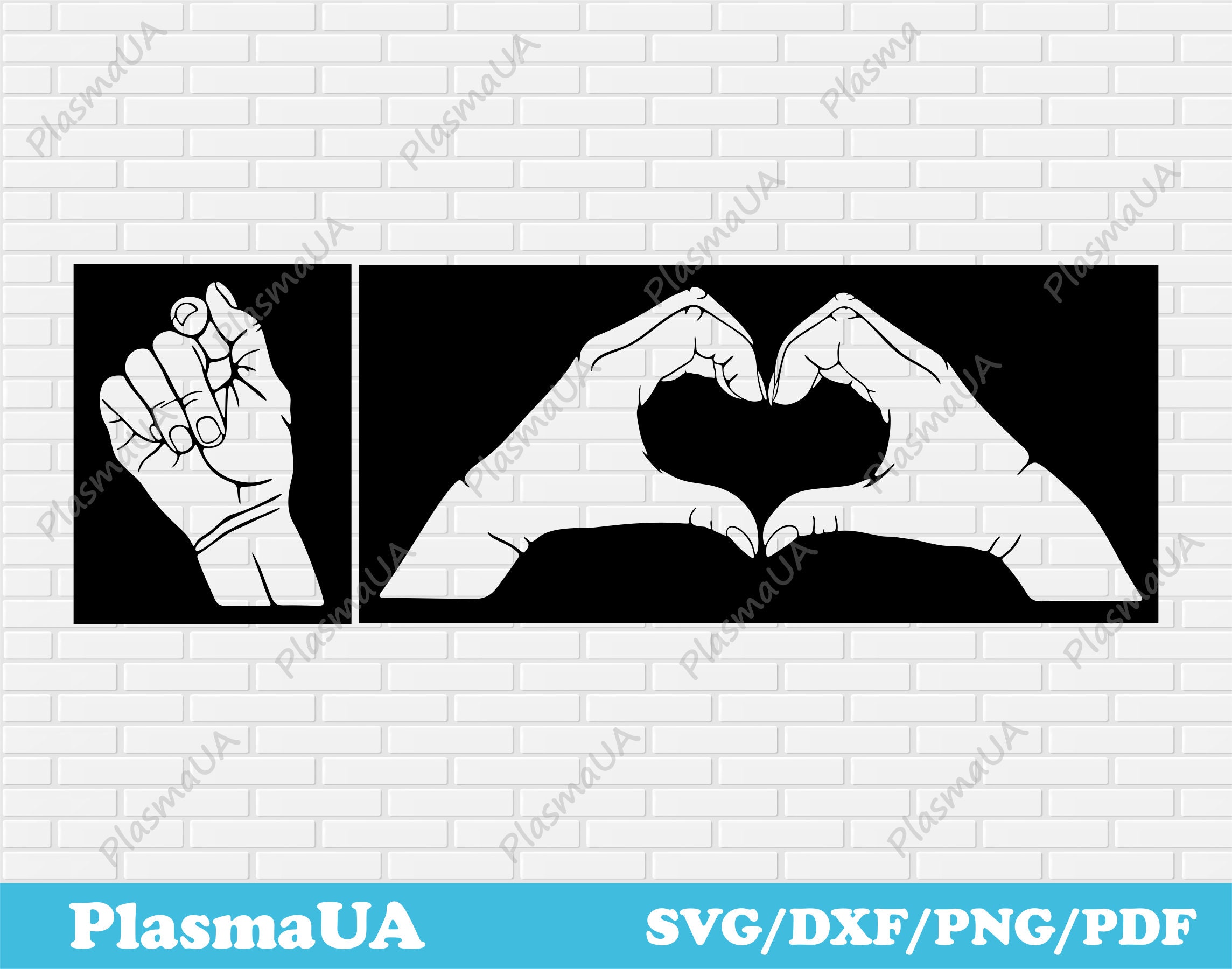 Manos svg corazón svg amor svg arte svg diseños svg - Etsy México