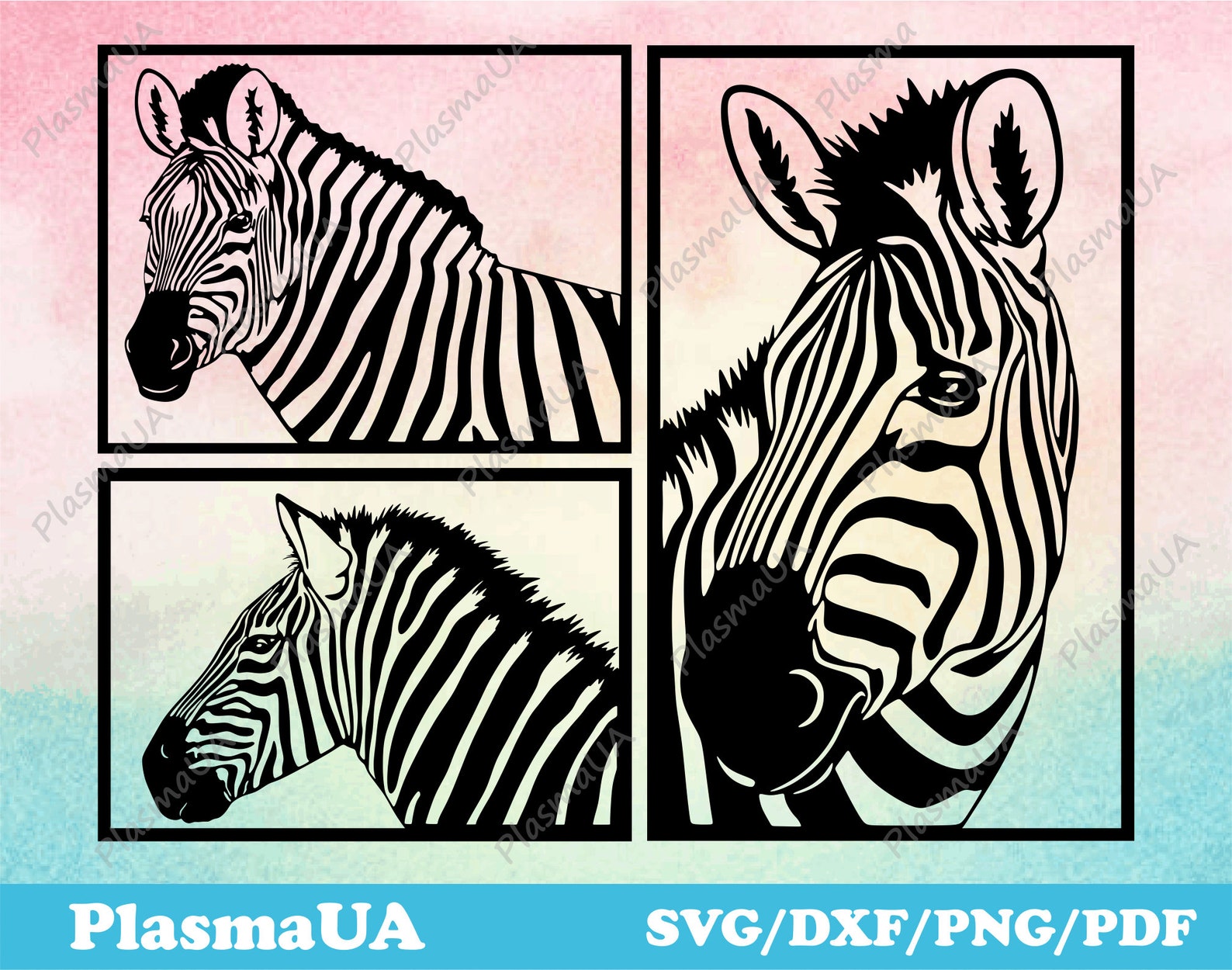 Zebra Svg, Zebra Clipart, Zebra Silhouette, Animal Svg, Zebra Cut File ...