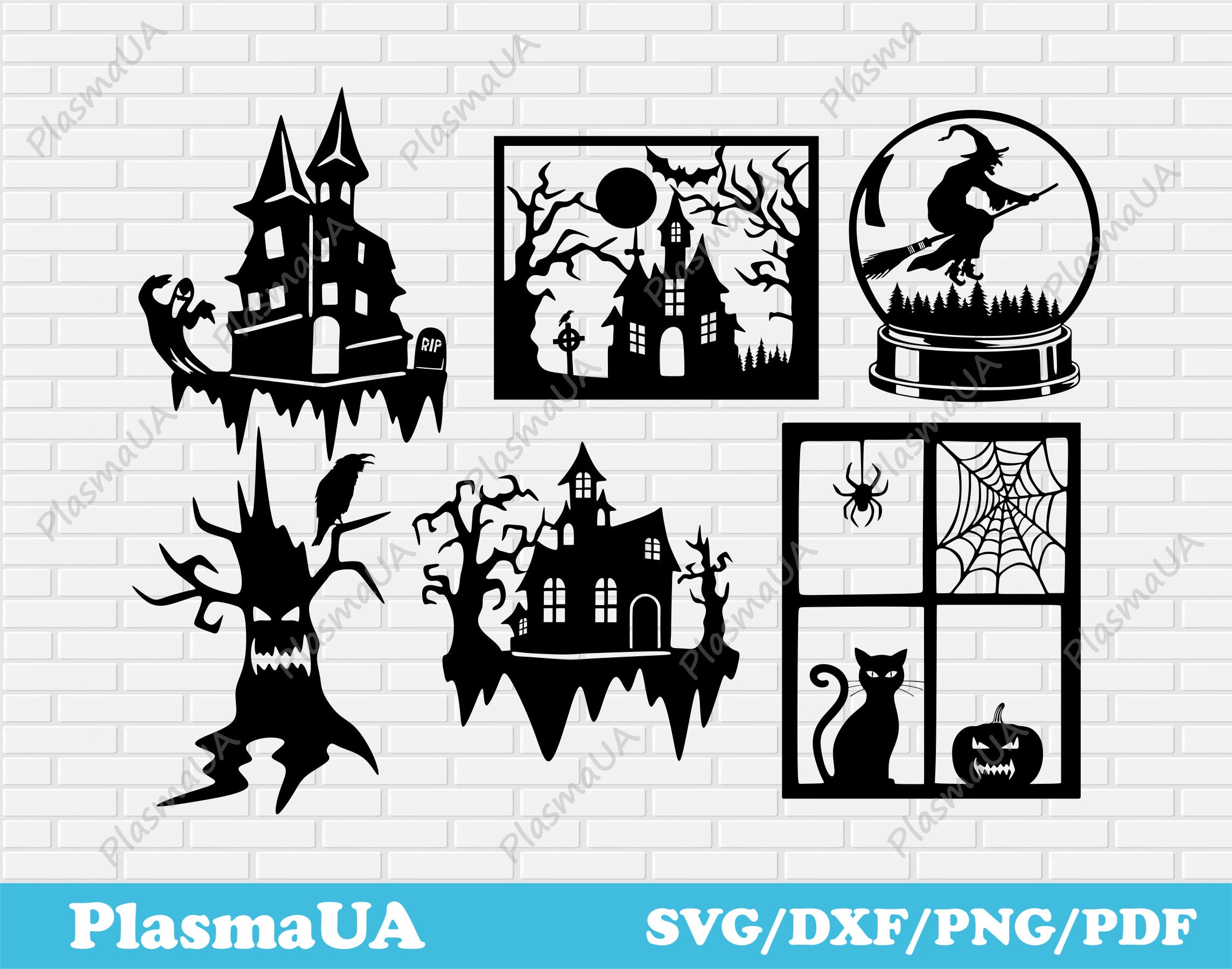 Halloween Cut Files Halloween Svg Halloween Clipart Svg - Etsy