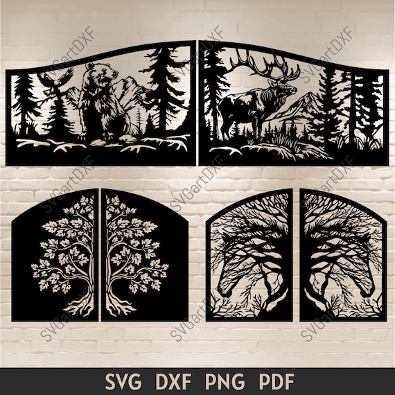 Plasma Cutter Art Files Deer Wall Art AC0003, DXF File Ready For