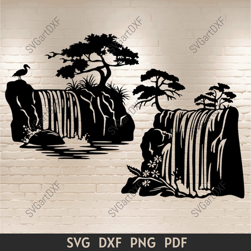 Waterfall Svg - Etsy