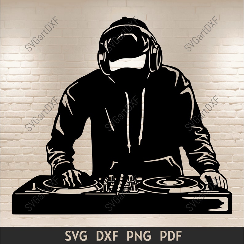 DJ Disc Jockey Svg, Dj Turntable Svg, Dj Cut Files, Music Svg ...