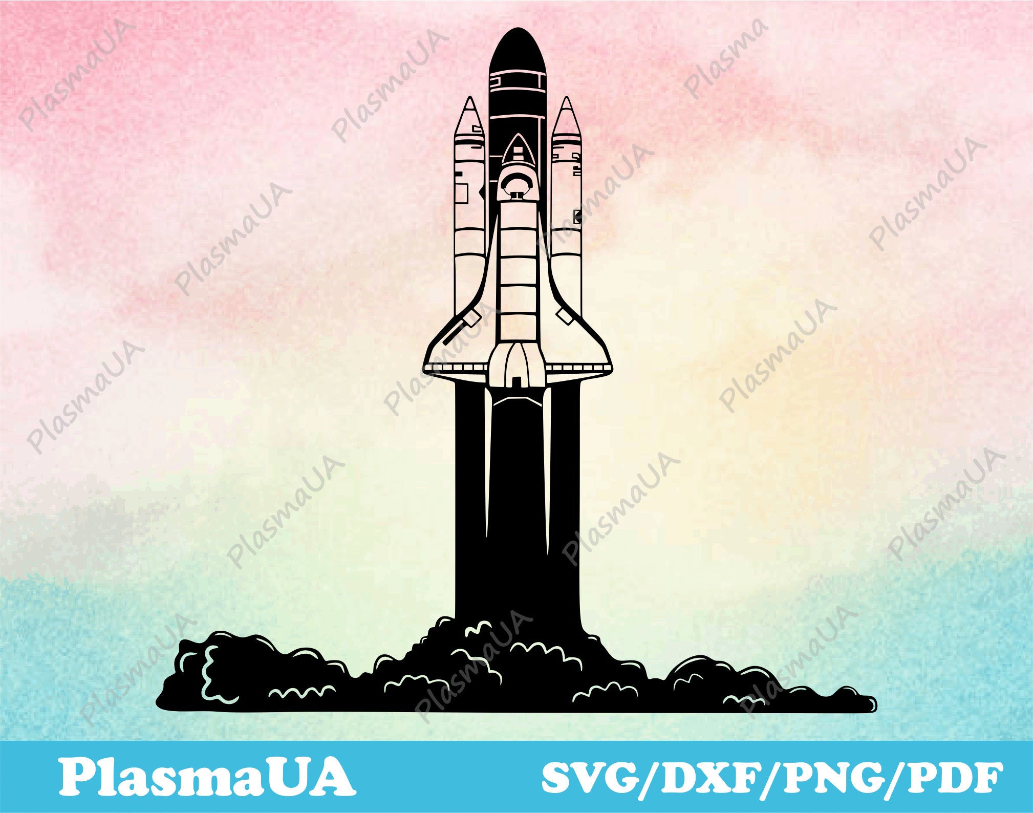 Art & Collectibles Digital Laser CNC Plotter Cricut Space Rocket Space ...