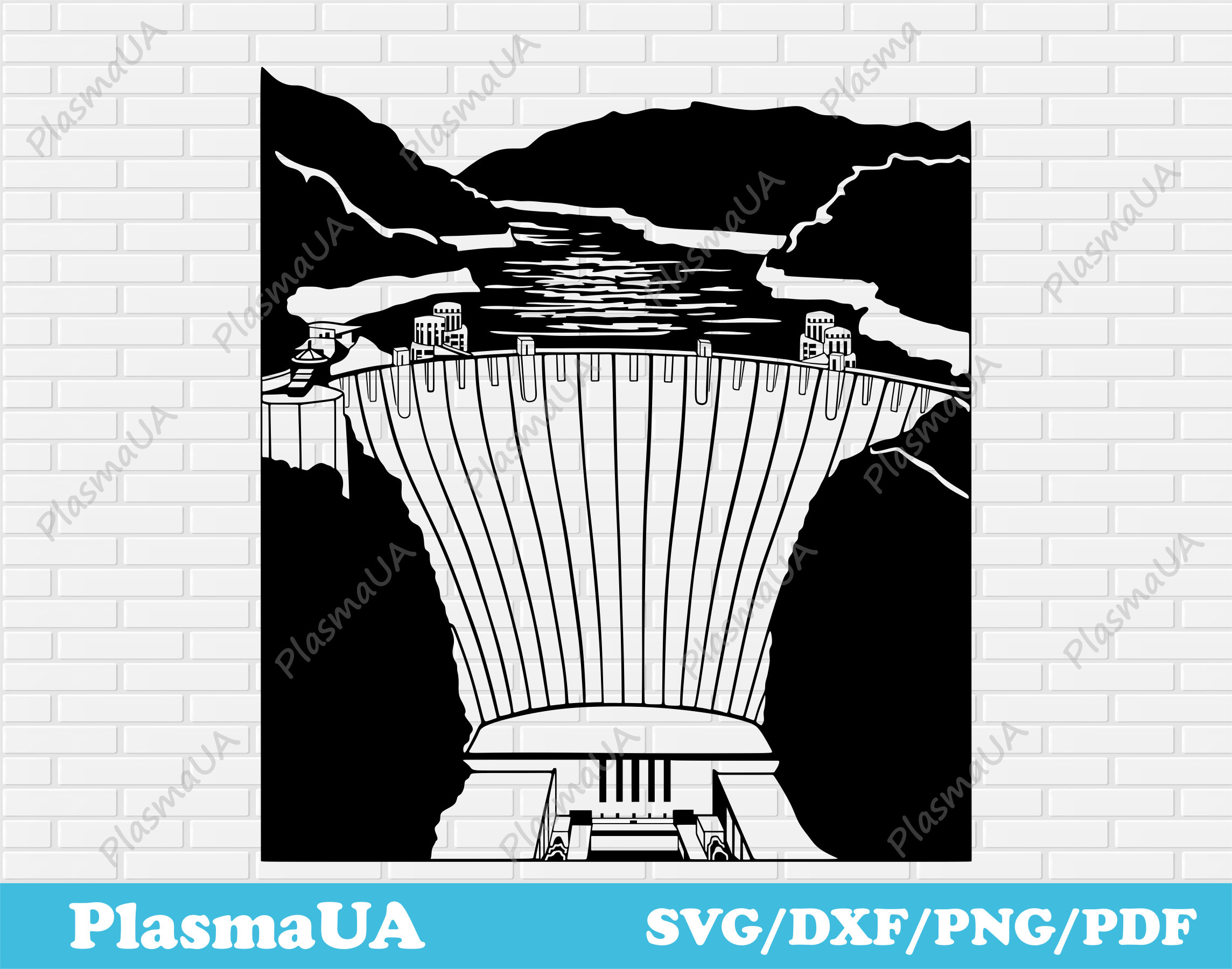 Dam Clipart Black And White