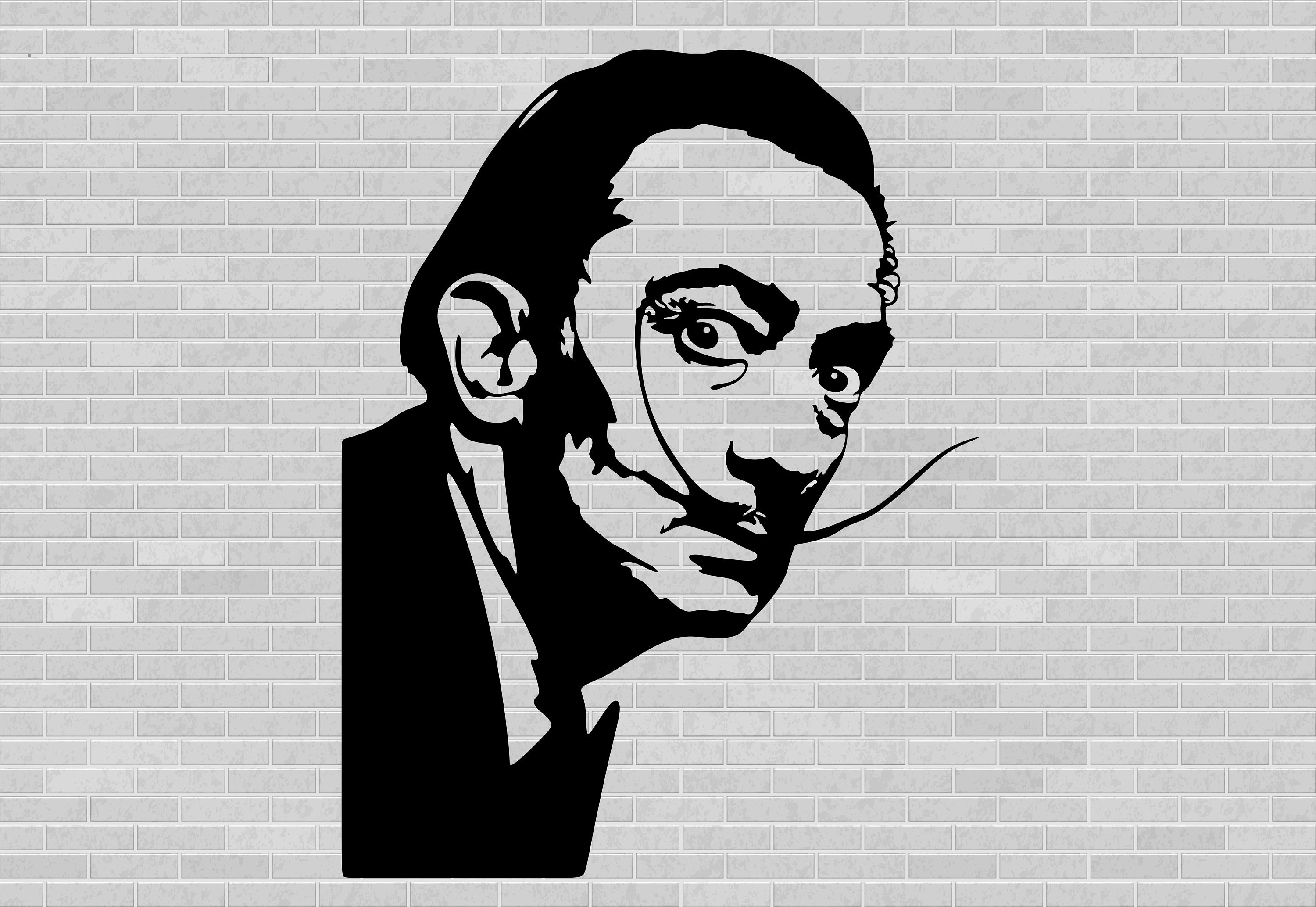 Salvador Dali clipart Salvador Dali svg digital print dxf | Etsy