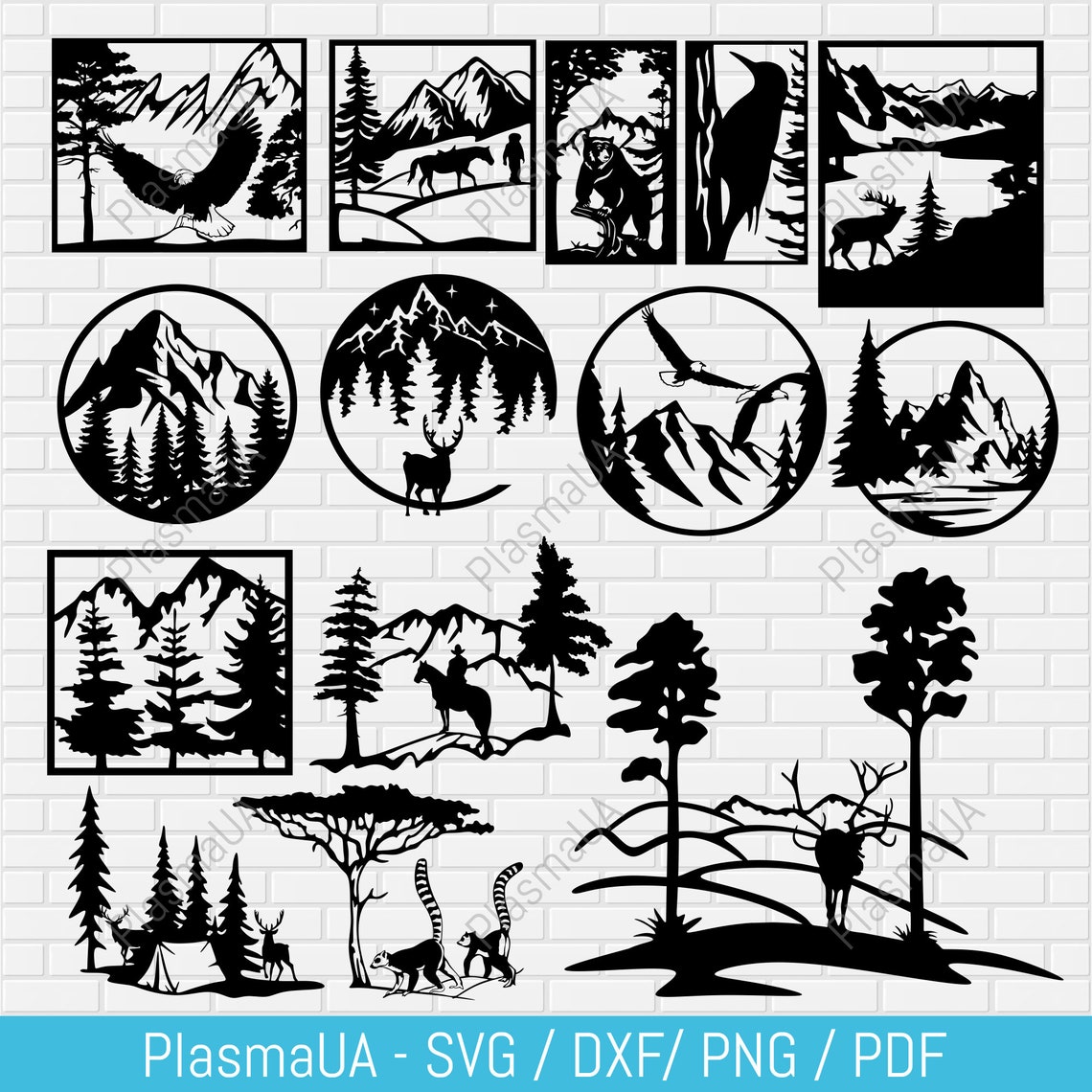 Dxf Svg Bundle - Laser & Plasma Cutting Files - Cricut SVG - CNC Router ...