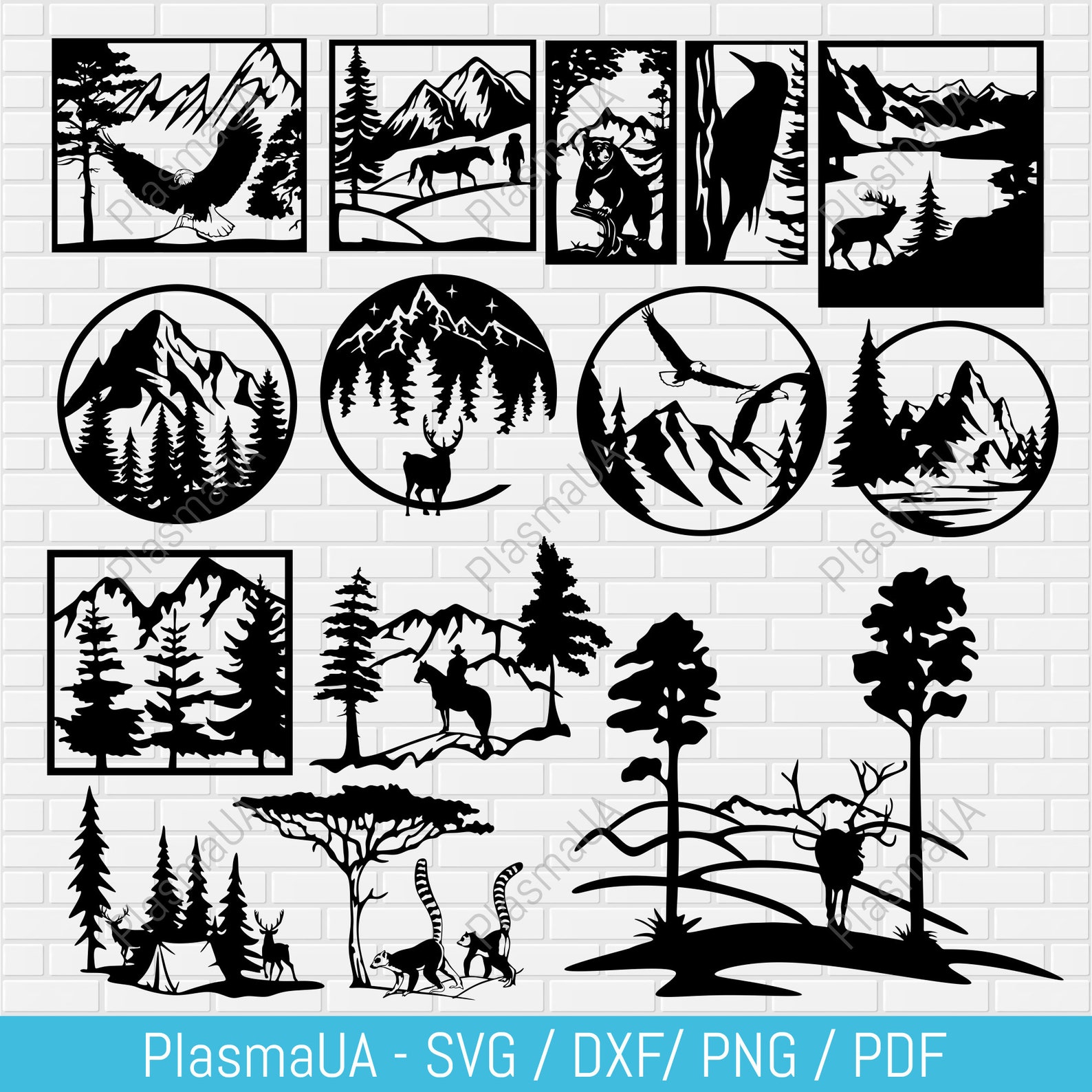 Dxf Svg Bundle - Laser & Plasma Cutting Files - Cricut SVG - CNC Router ...