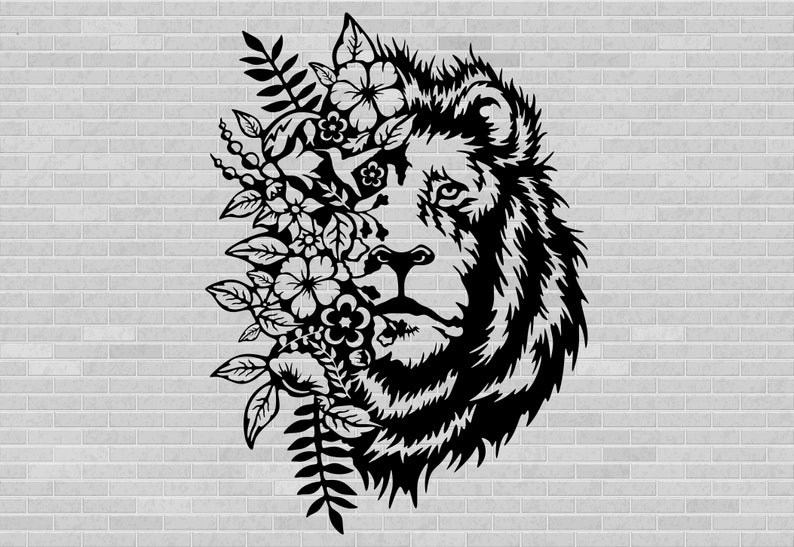 Lion cut file lion for cricut SVGs for cutting machines dxf | Etsy