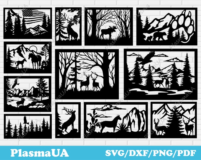 Screens Dxf Files for Laser Cutting, Art Panels Cnc Design, Decorative ...