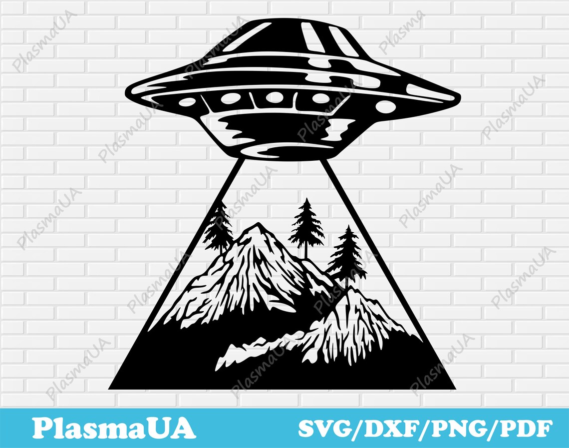 Spaceship Svg Nature Scene Fantasy Svg Silhouette Cameo - Etsy