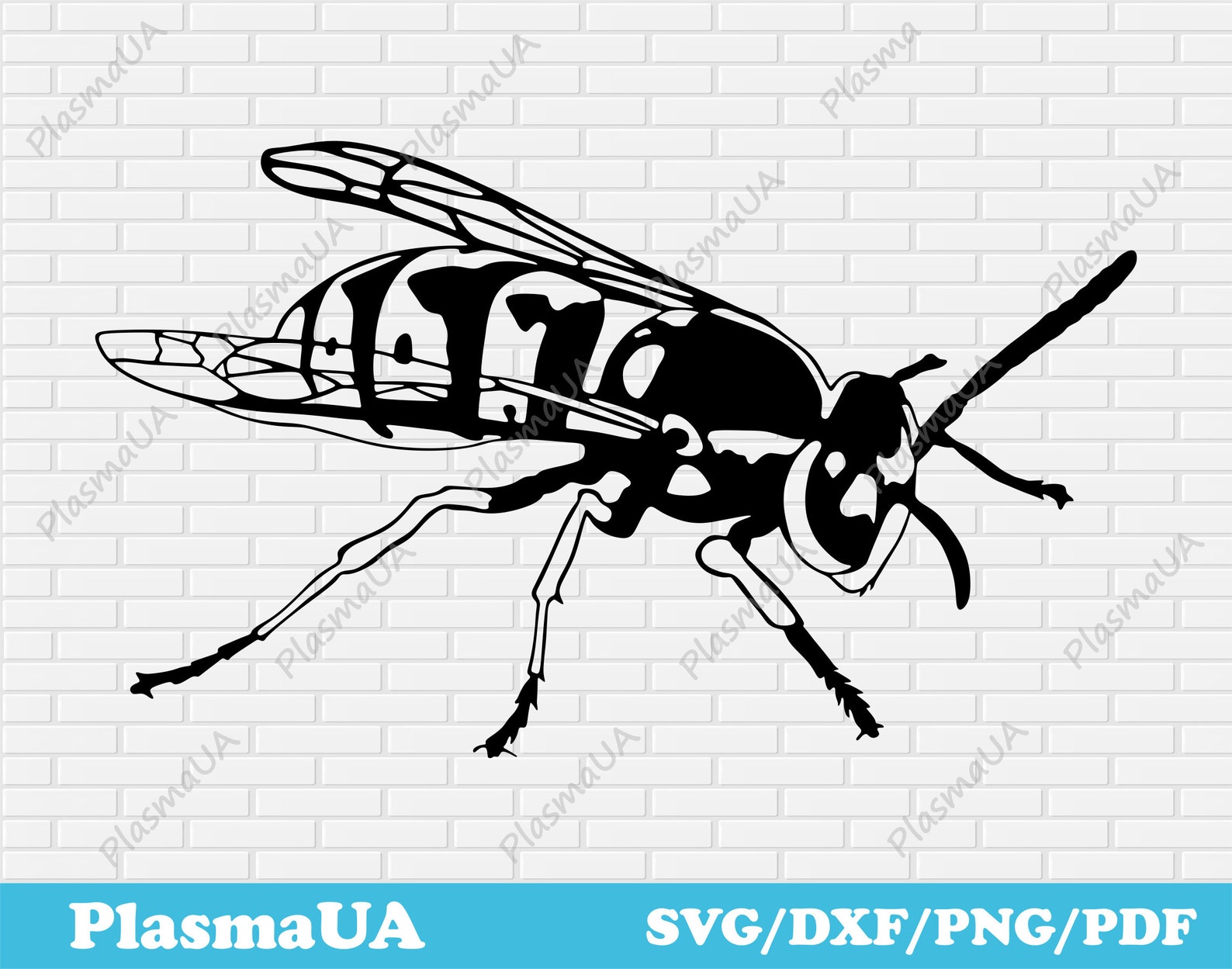 Wasp Clip Art Wasp Svg Insect Svg Svg for Cricut Summer - Etsy