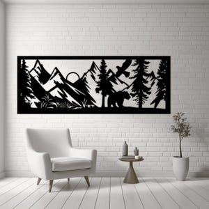 Nature Scenes Dxf for CNC Laser & Plasma Cut, Forest Cut File for Craft ...