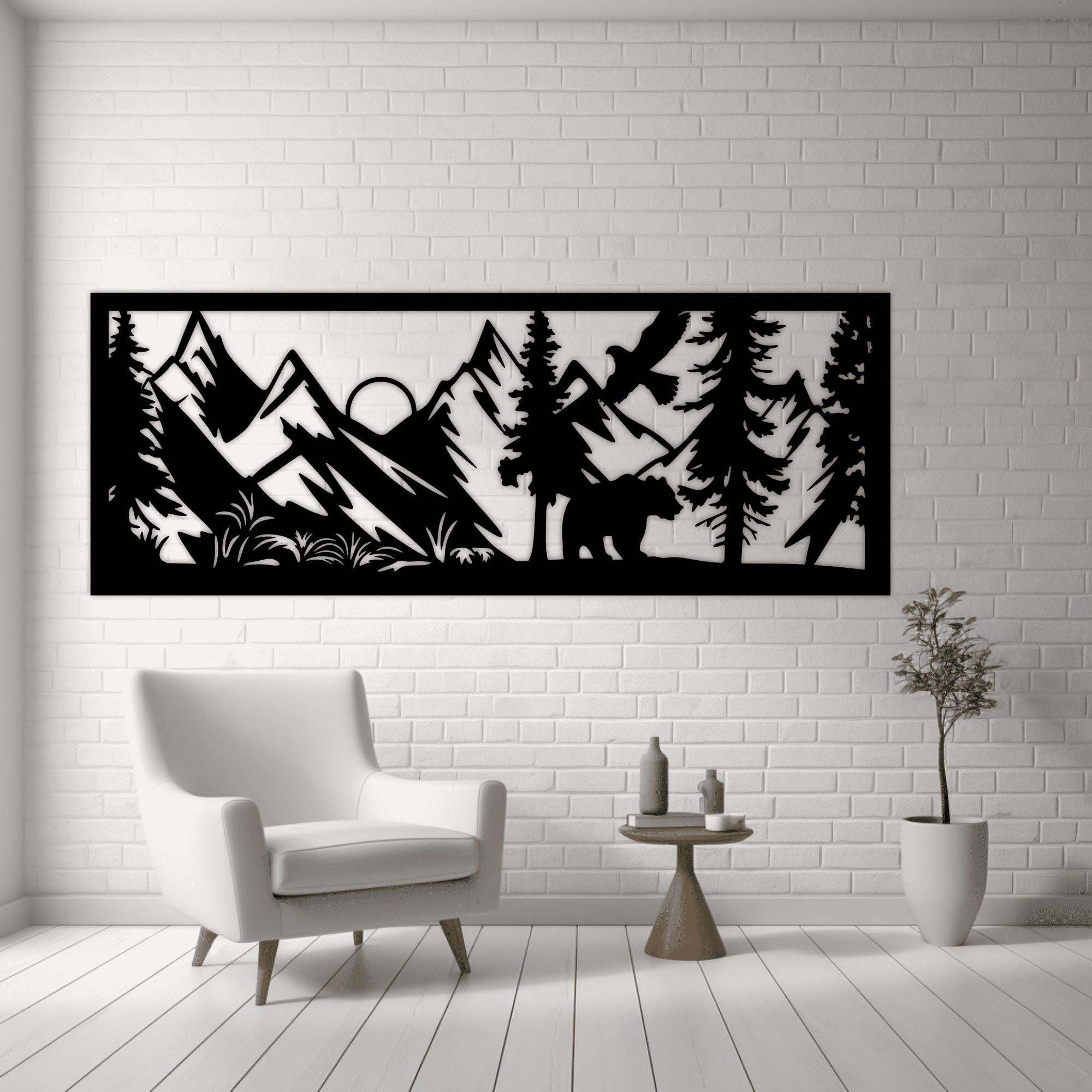 Nature Scenes Dxf for CNC Laser & Plasma Cut, Forest Cut File for Craft ...