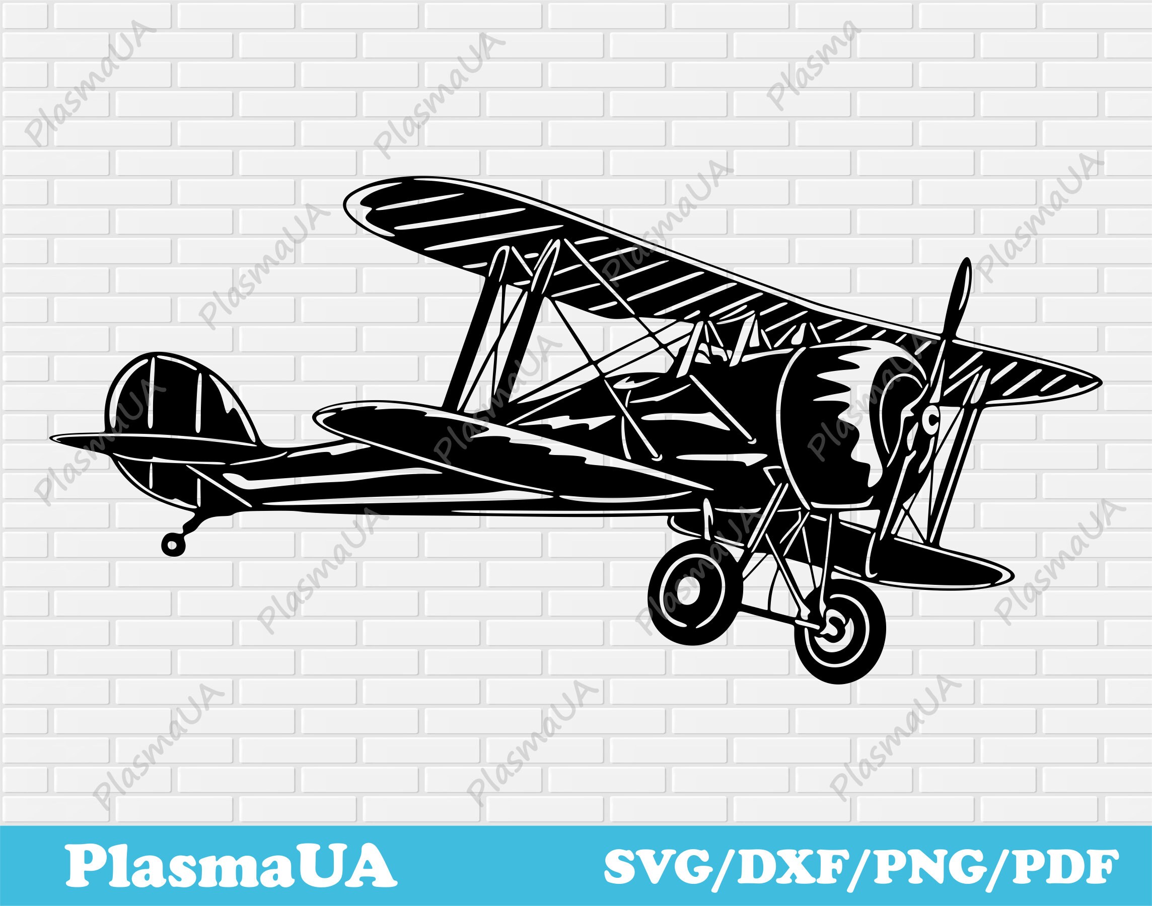 Vintage Plane Svg, Retro Plane Vector, Digital Download Cutting Files ...