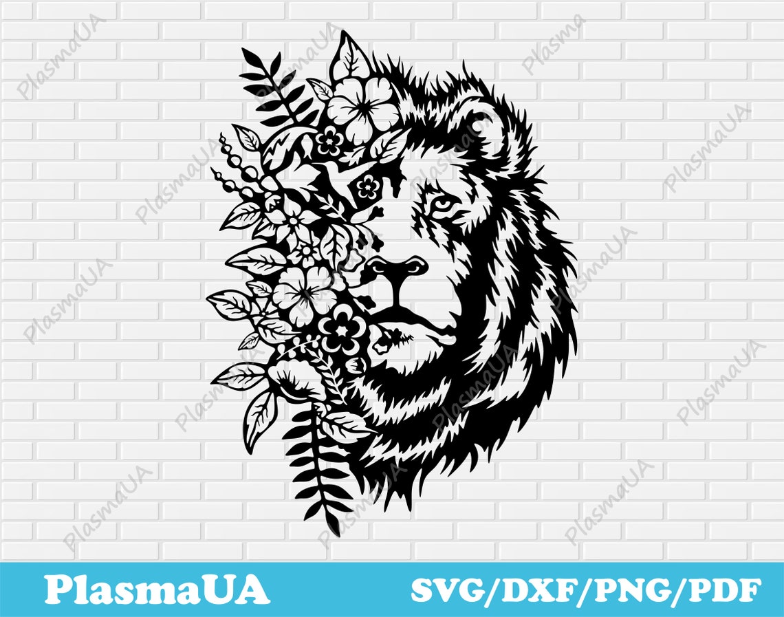Lion Cut File Lion for Cricut Svgs for Cutting Machines Dxf - Etsy