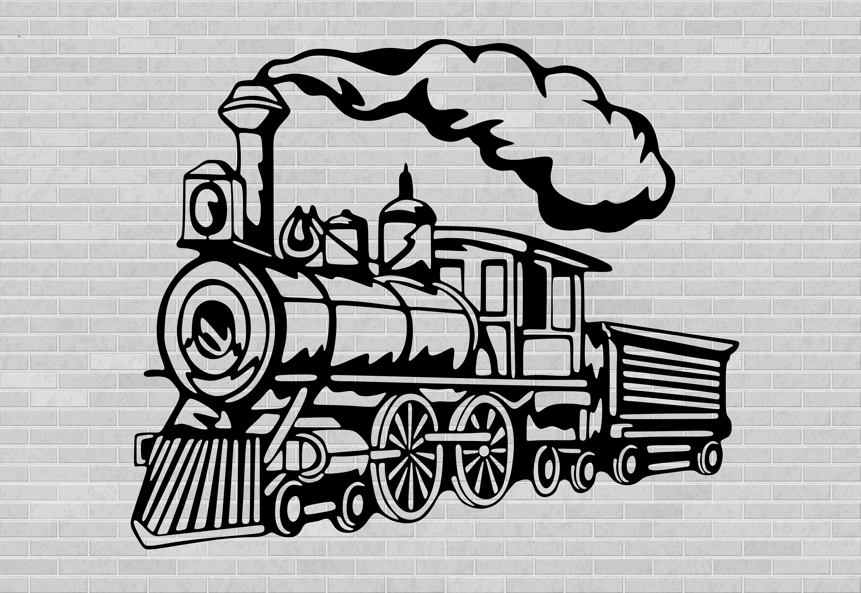 Train clipart train svg vector clipart vintage train | Etsy