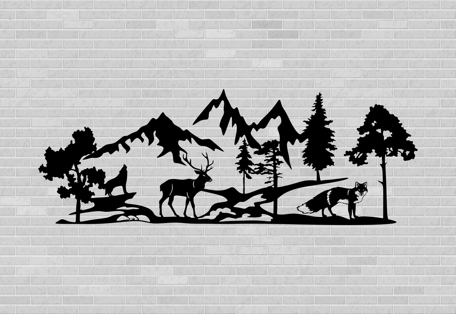 Wildlife png forest cut file animal for cnc wall decor dxf | Etsy