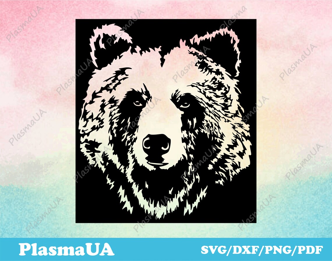 Bear Vector Dxf Files for Laser Engraving File Svg Dxf Cut - Etsy
