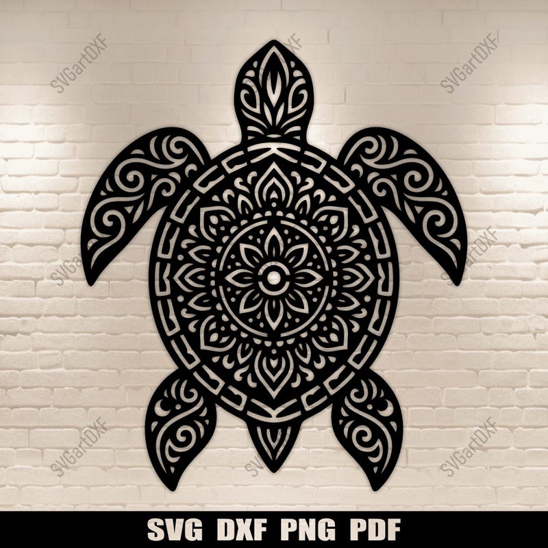 Tribal Turtle Svg - Etsy